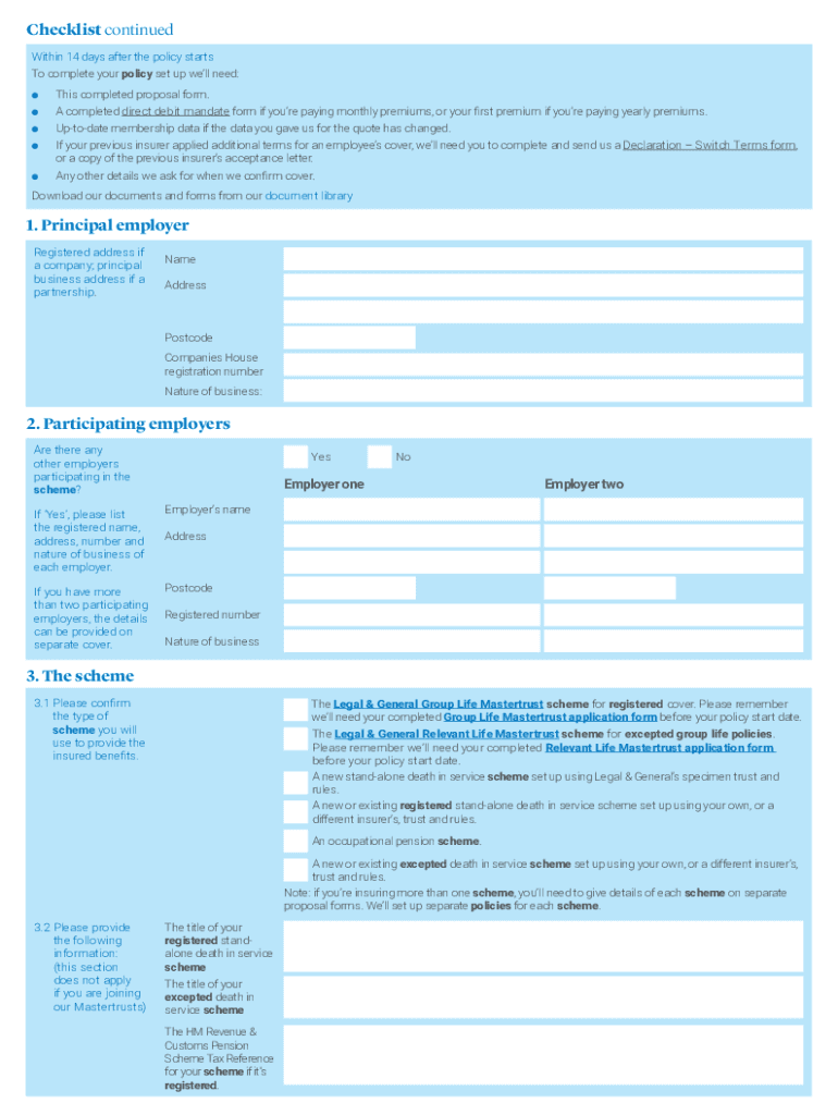 Fillable Online DISB proposal form Fax Email Print - pdfFiller