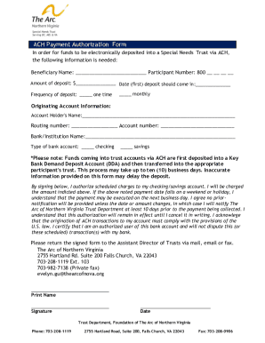 Fillable Online Everything You Should Know About ACH Authorization ...