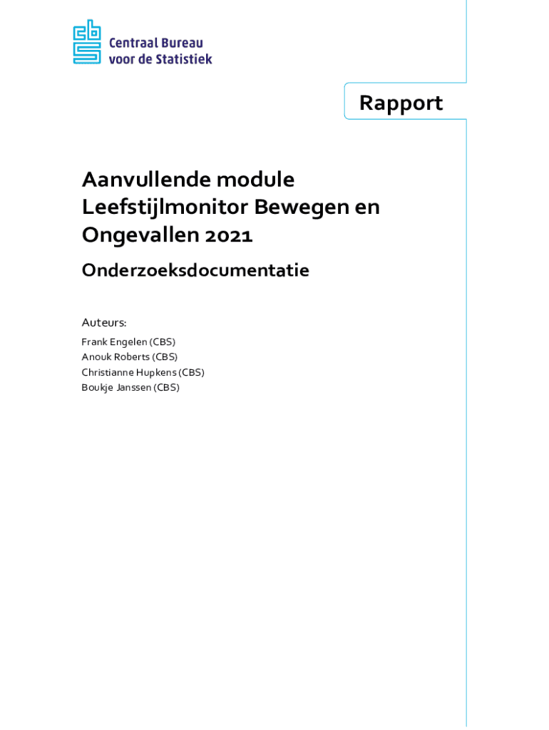 Fillable Online Dataverzameling LSM-A Bewegen en Ongevallen 20210.pdf ...