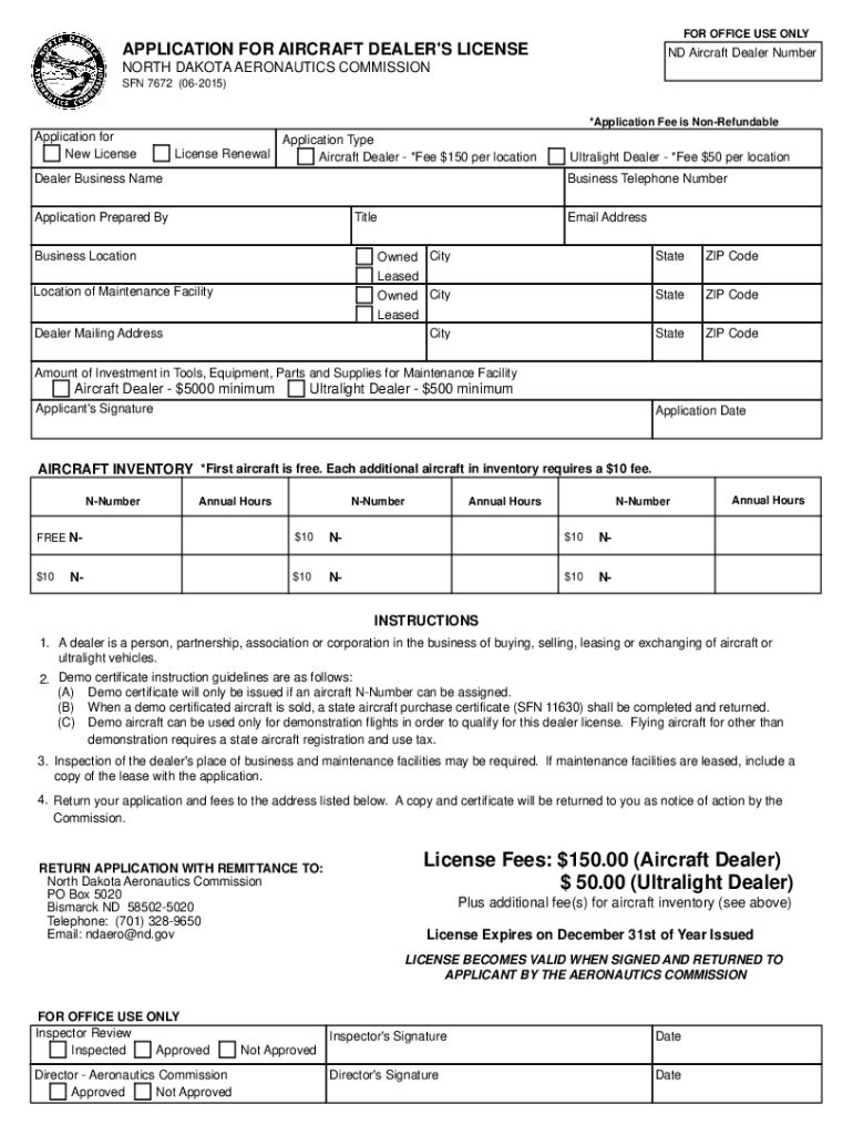 Fillable Online Form AC 8050-5 - DEALER'S AIRCRAFT REGISTRATION ...