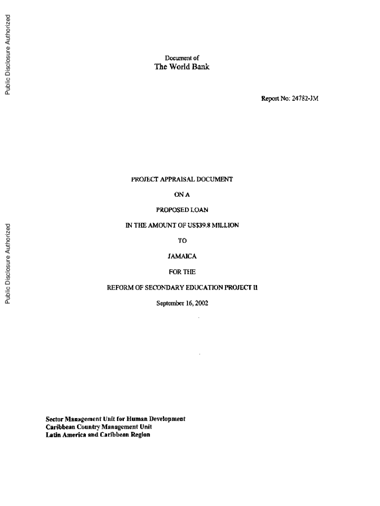 Fillable Online documents shihang Public Disclosure Authorized The ...