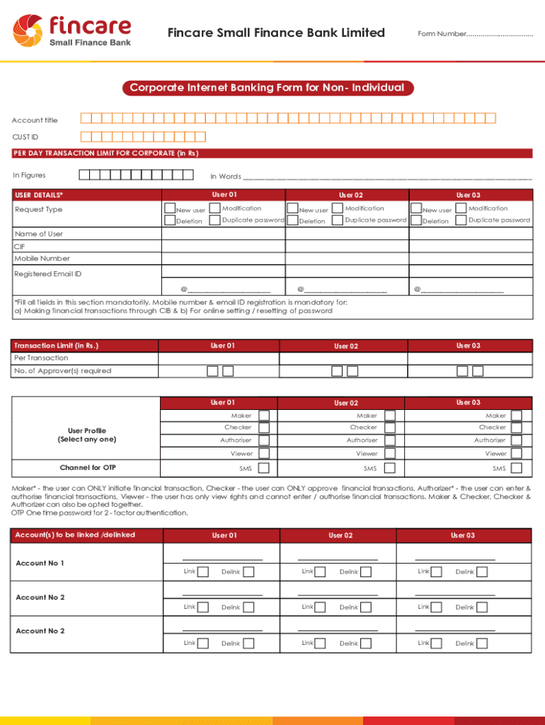Fillable Online Forms CentreFincare Bank Fax Email Print - pdfFiller
