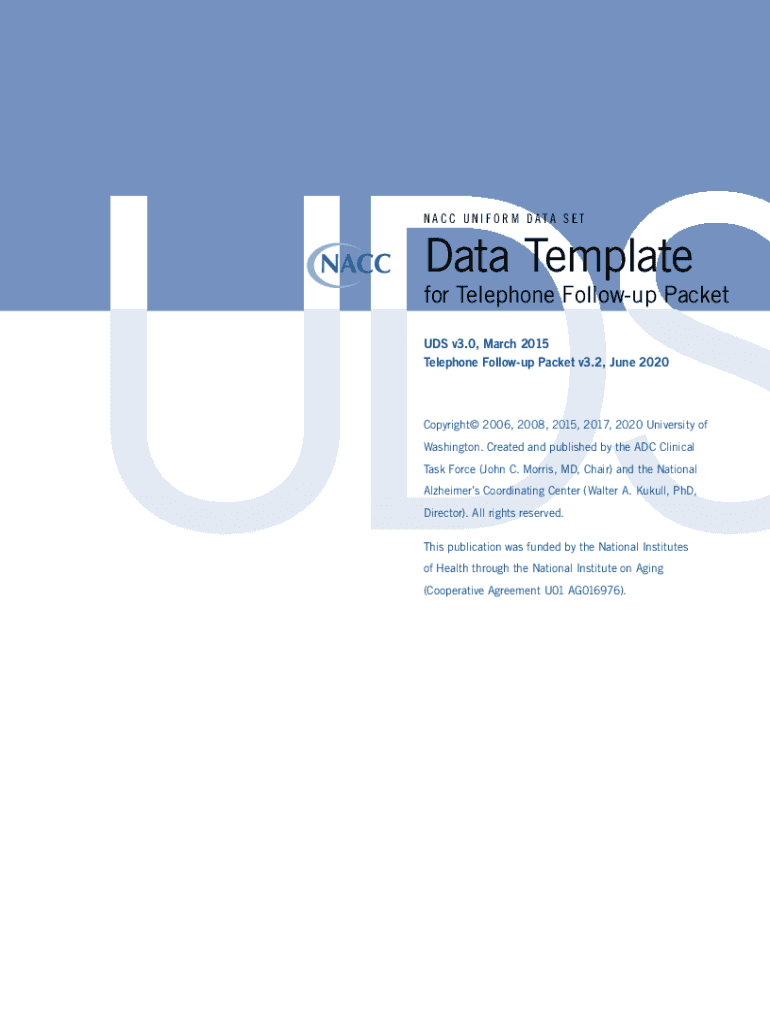 Fillable Online files.alz.washington.edudocumentationuds3-tfpNACC ...