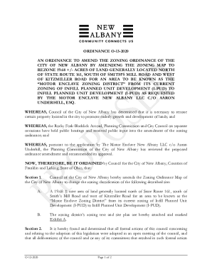 Fillable Online Comprehensive Zoning Ordinance (CZO) - City of New ...