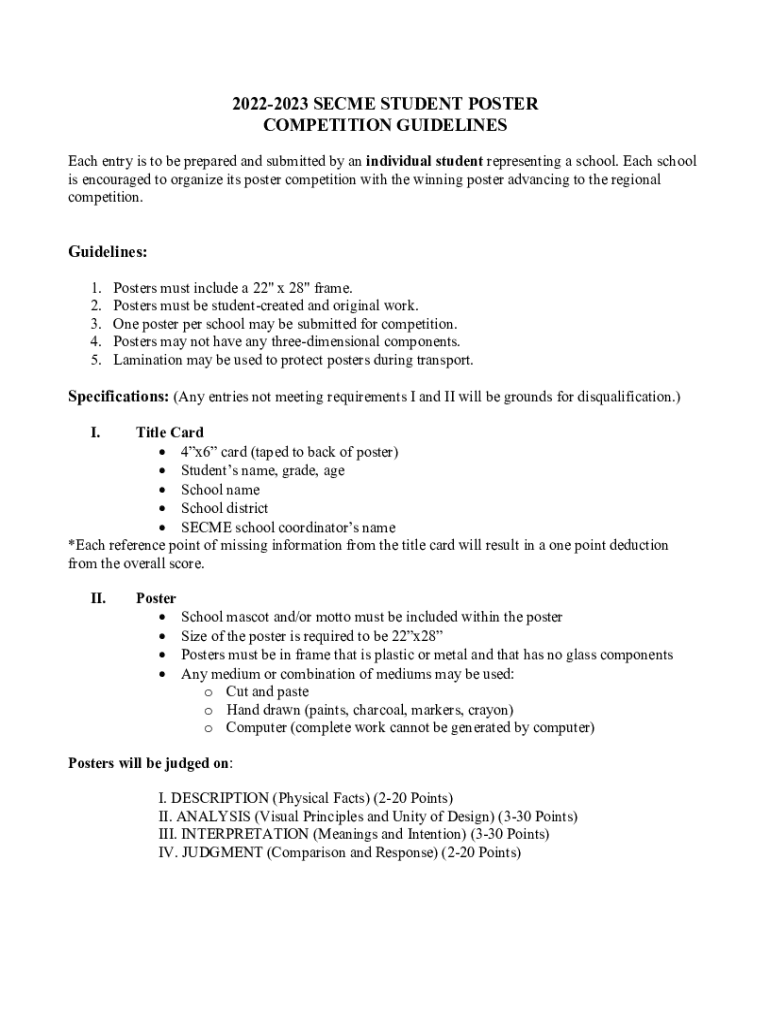 Fillable Online stem ucf SECME National Student Competition Guidelines ...