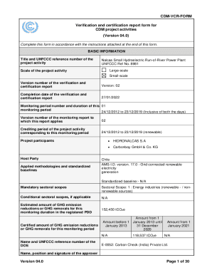 Fillable Online carboncheck co carboncheck.co.inwp-contentuploadsCDM ...