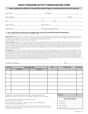 Fillable Online fill.ioAdult-Registration-FormFill - Free fillable Adult Registration Form PDF ...