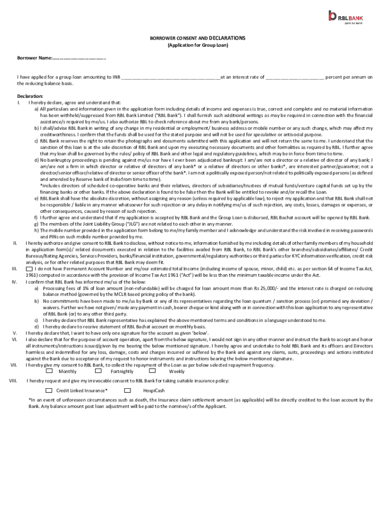 Fillable Online Borrower's Consent to Verify Information and Third ...