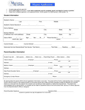 Fillable Online MCAA Required Application Documents - Marietta City ...