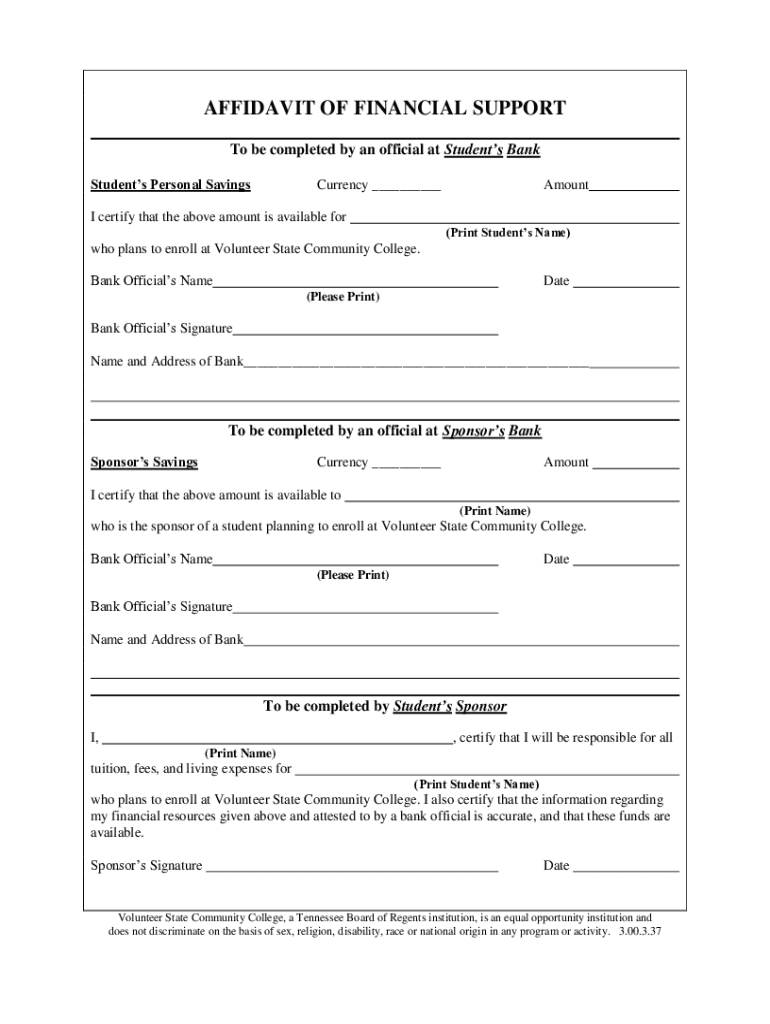 Fillable Online Affidavit of Financial Support (Prise en Charge)Belgium ...