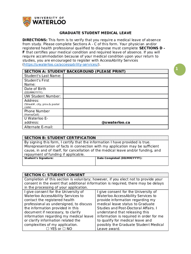 s - Medical Leave of Absence Ination - Hamilton College Doc Template | pdfFiller