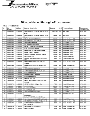Fillable Online Bel Srm Portal Login - LoginHulkBids published through ...