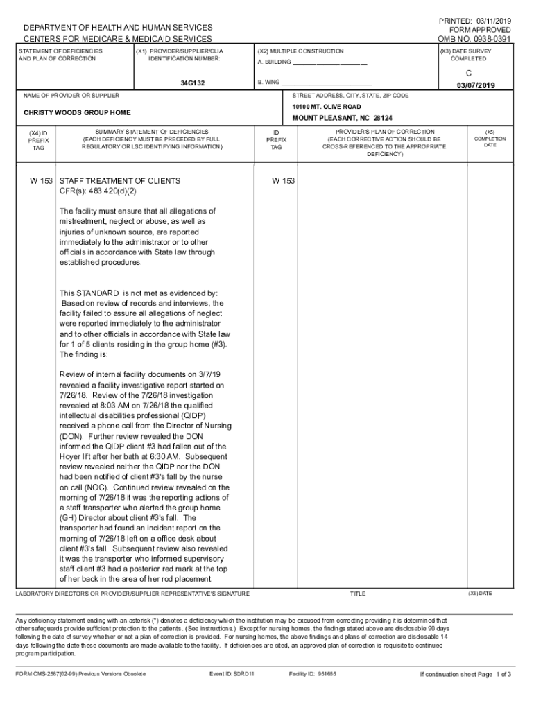Fillable Online NC DHHS: North Carolina Department of Health and Human ...