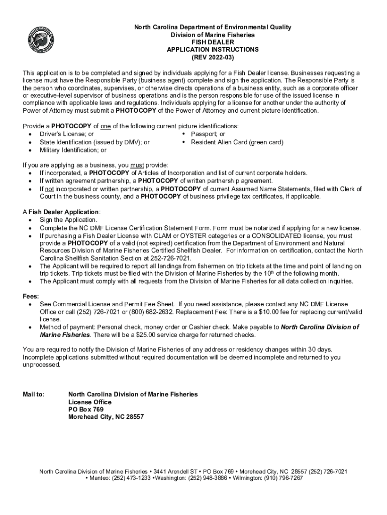 Fillable Online Licenses, Permits, and LeasesNC DEQ Fax Email Print ...
