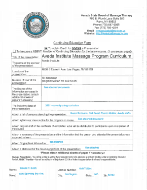Fillable Online massagetherapy nv Nevada State Board of Massage Therapy ...