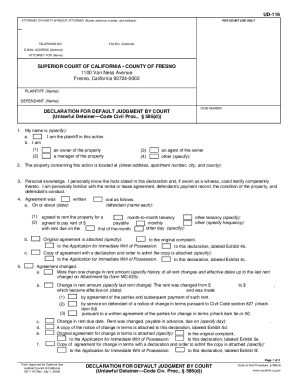 Fillable Online Get the free Instructions For Unlawful Detainer WHEN TO ...