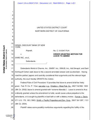 Fillable Online DENYING IN PART MOTION TO ORDER GRANTING IN PART AND - govinfo.gov Fax Email ...