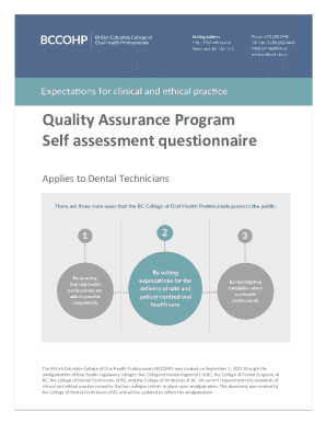 Fillable Online Dental Technicians - British Columbia College of Oral ...