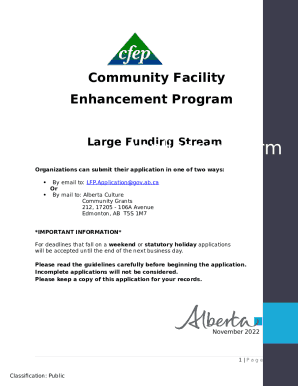 Community Facility Enhancement Program (CFEP) Large Application . Application Doc Template ...