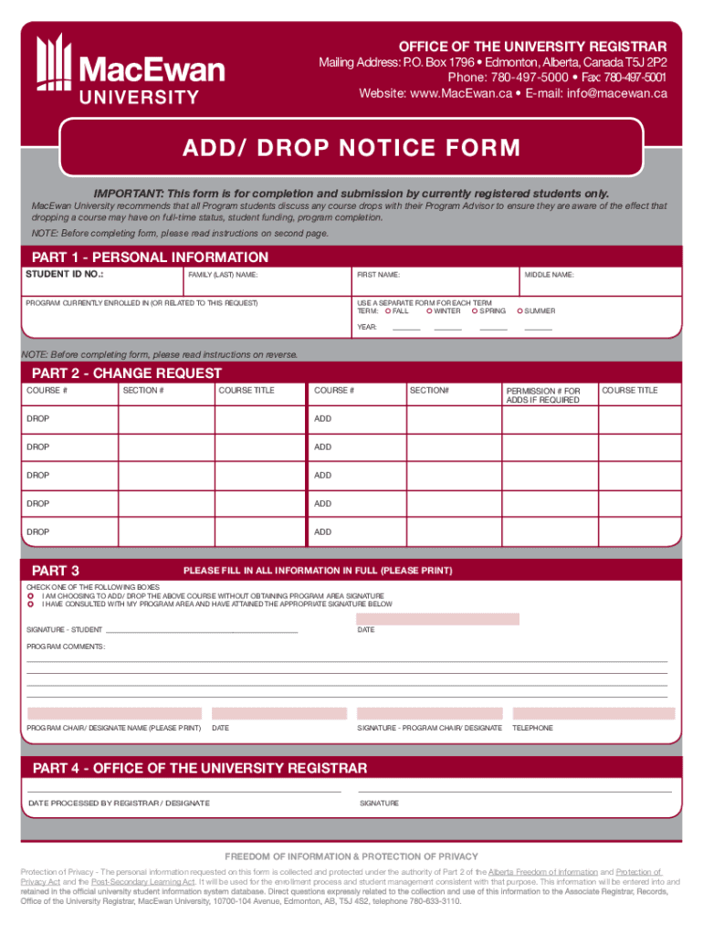 Fillable Online General Request Form - MacEwan University Fax Email Print - pdfFiller