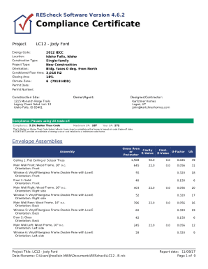 Fillable Online REScheck Software Version 4.6.2 - Compliance ...