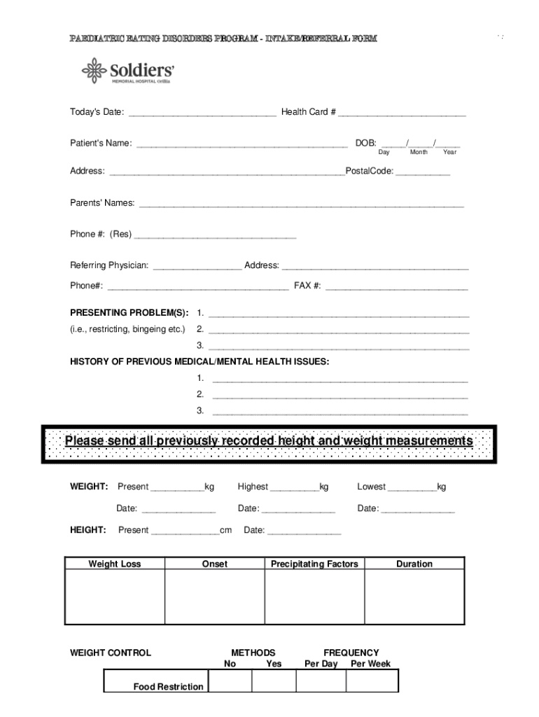 Fillable Online EarlySteps Referral Form - La Dept. of Health Fax Email ...