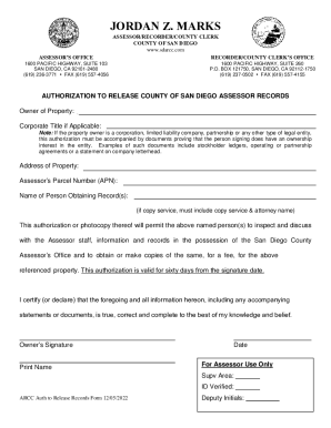 Fillable Online Authorization to Release Records Form. Authorization to Release Records Form Fax ...