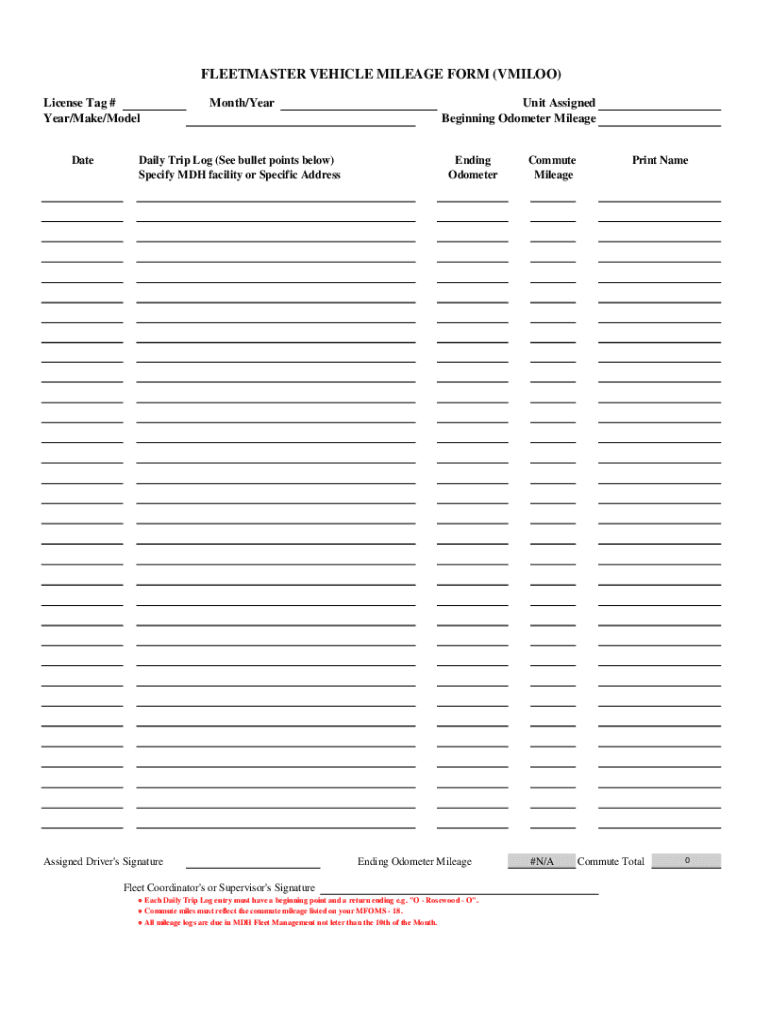 Fillable Online Racs Online New Expenses Claim Form And Mileage Log ...