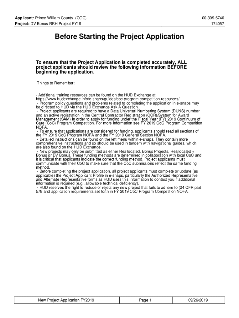 Fillable Online Applying for DV Bonus Projects During the CoC Program ...