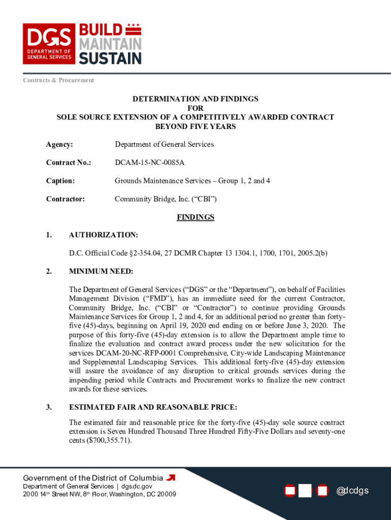 Fillable Online dgs dc State-Union Contracts - Office of Employee Relations Fax Email Print ...