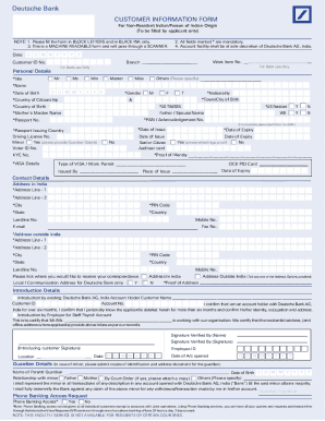 Fillable Online account opening form for non-resident indian (nri) Fax ...