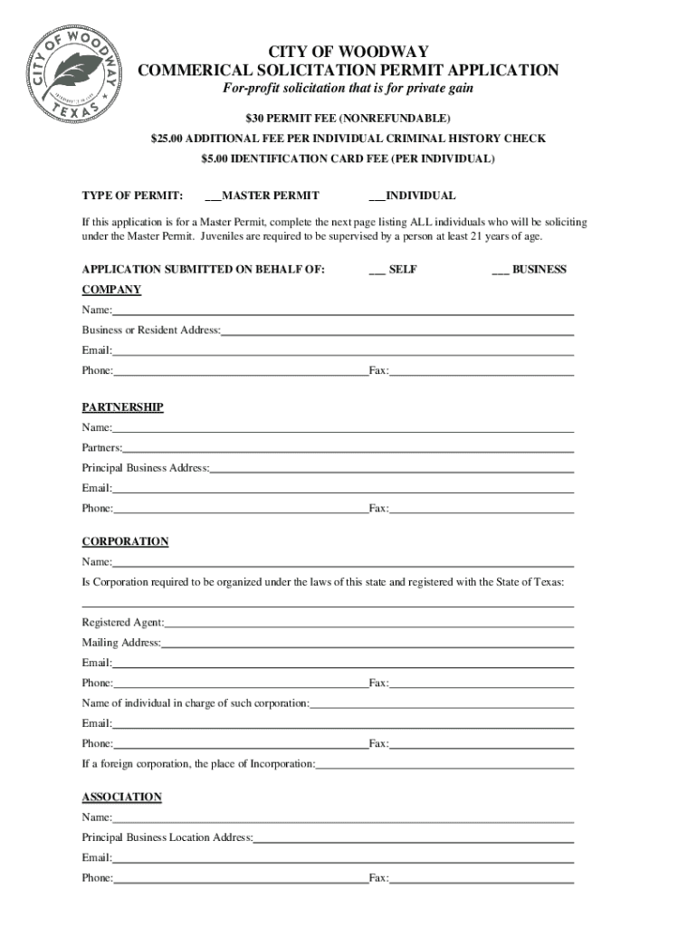 Fillable Online Commerical-for-profit-Solicitation-Permit-Application-1.pdf Fax Email Print ...