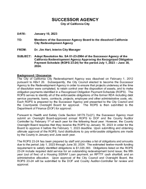 Fillable Online successor agency to the redevelopment agency - Fresno ...