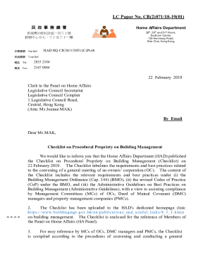 Fillable Online LC Paper No. CB(2)871/18-19(01) Fax Email Print - pdfFiller