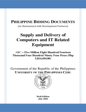 Fillable Online Supply, Delivery and Installation of ICT Equipment and ...