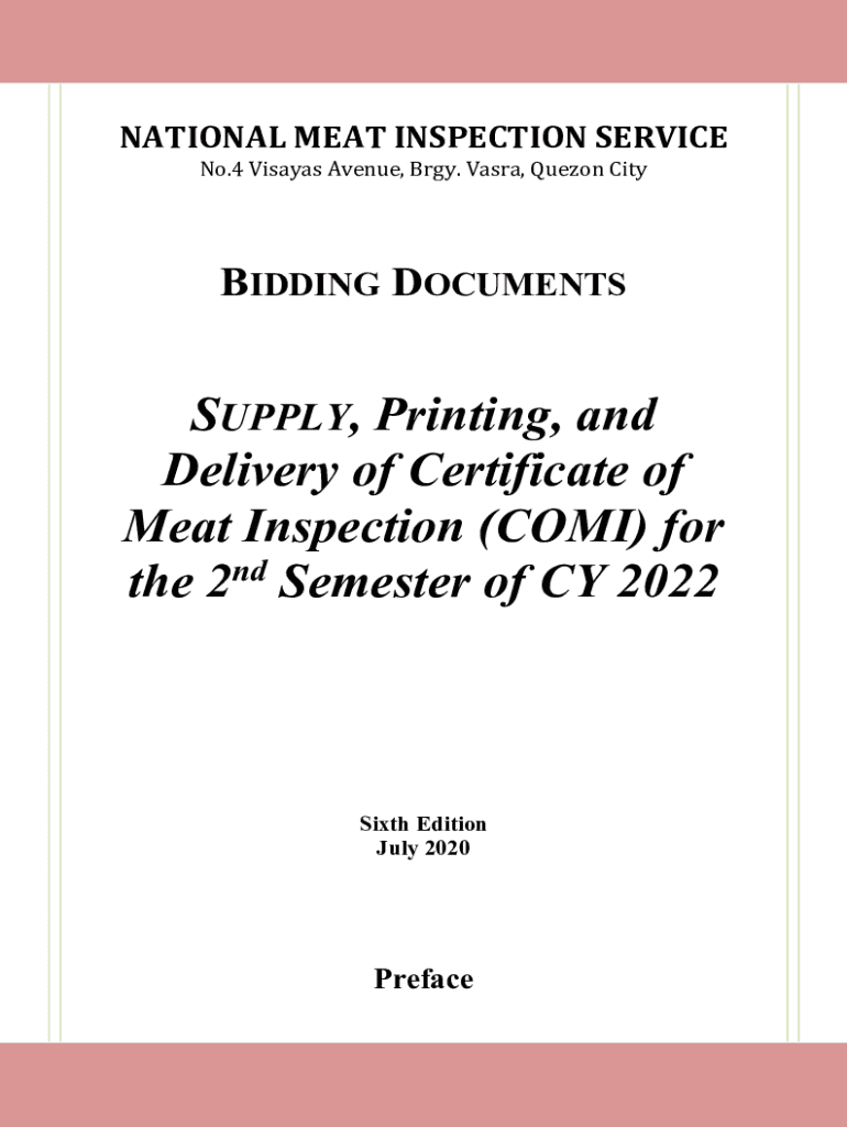 Fillable Online Forms and Guides from National Meat Inspection Service ...