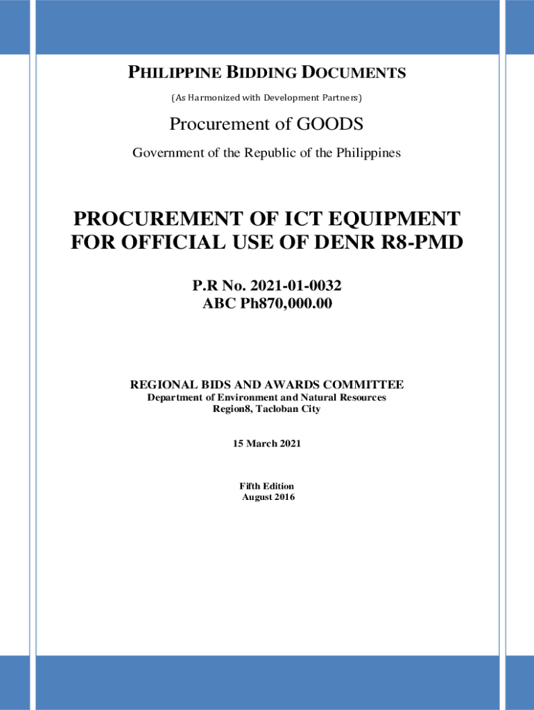 Fillable Online Procurement of ICT Equipment and Software Licenses for ...