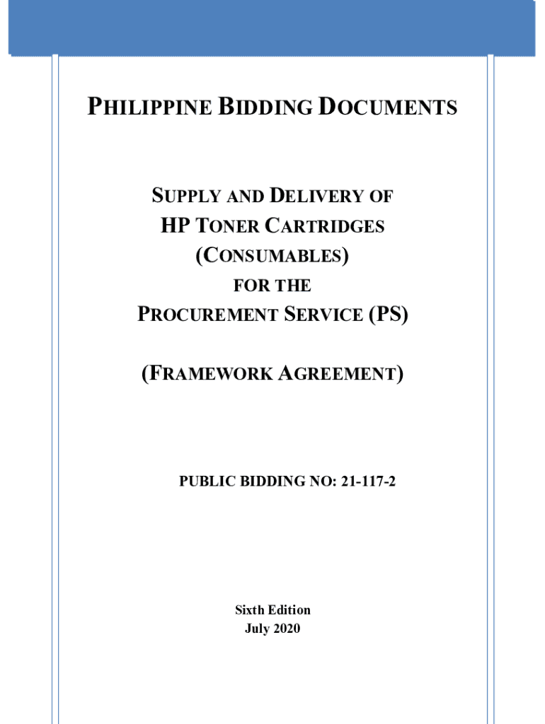Fillable Online Framework Agreement - PS-PhilGEPS Fax Email Print ...