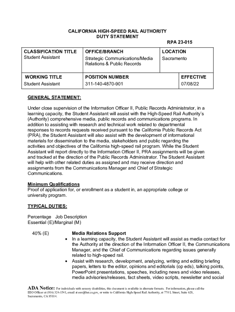 Fillable Online Stantec selected to design the California High-Speed ...
