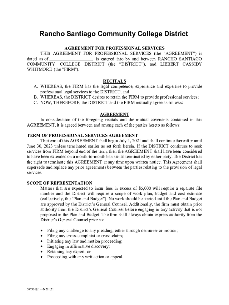 Fillable Online Sub-Agreement between RSCCD and Mt. San Antonio ... Fax ...
