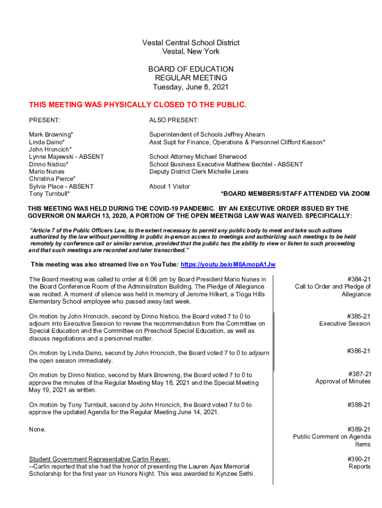 Fillable Online Vestal CSD Report Card Fax Email Print - pdfFiller