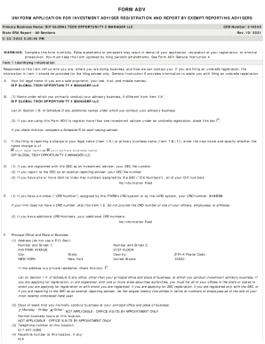 Fillable Online What Is SEC Form ADV? Definition, Requirements, and How ...