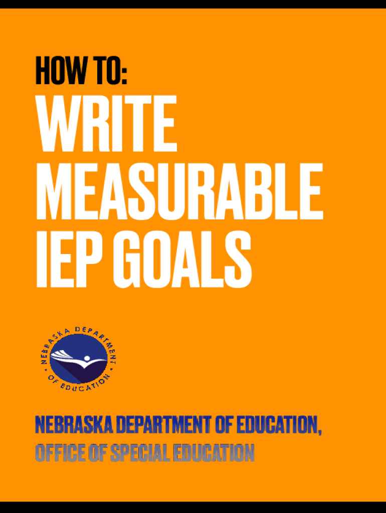 Fillable Online Writing Measurable IEP Goals and Objectives SAMPLE Fax ...