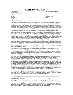 Fillable Online File a Warranty ClaimLetter Templates and Guides Fax ...