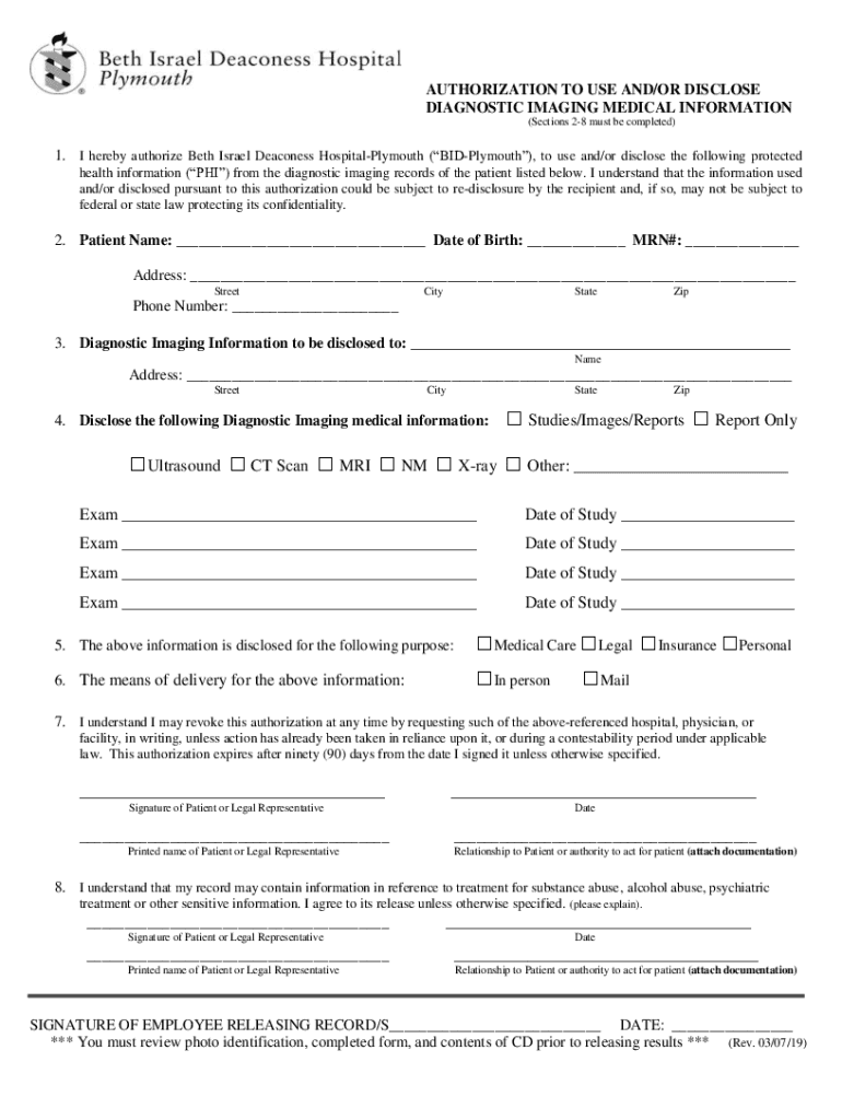 Fillable Online Authorization for the Disclosure of My Health Care ...