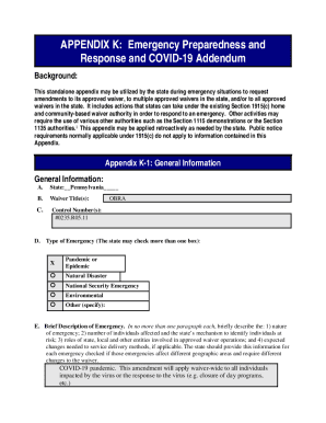 Fillable Online PA Combined Appendix K Approval Letter - Medicaid Fax ...