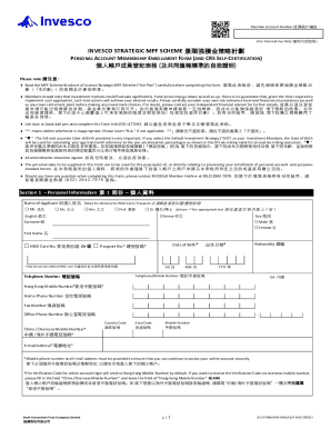 Fillable Online AMTD MPF SchemeApplication FormPersonal Account ... Fax ...