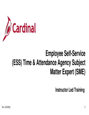 Fillable Online Employee Self-Service (ESS) - Office of Human Resources ...