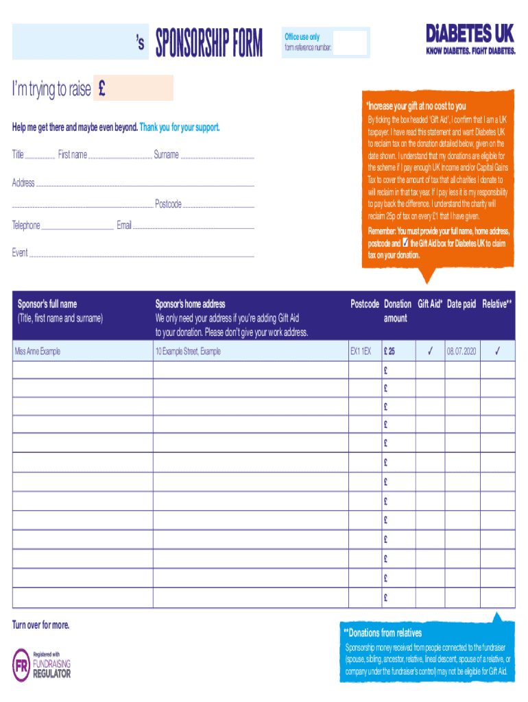 Fillable Online sponsorship form - AWS Fax Email Print - pdfFiller