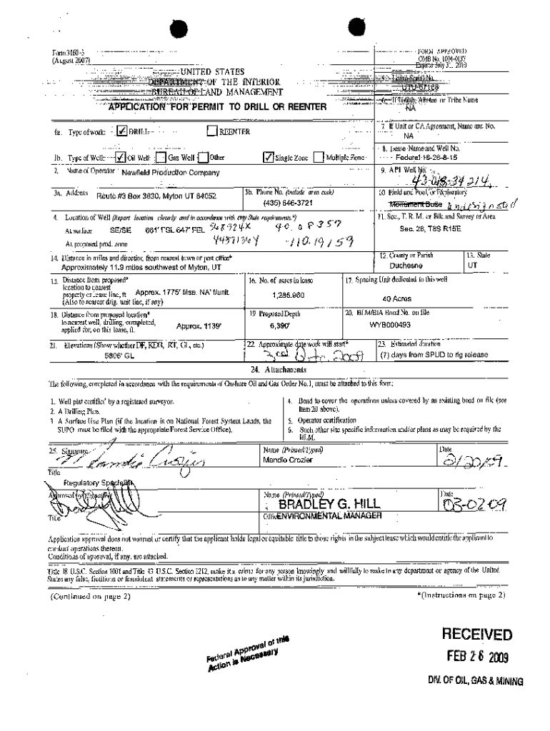 Fillable Online Permit to Drill - Louisiana Department of Natural Resources Fax Email Print ...